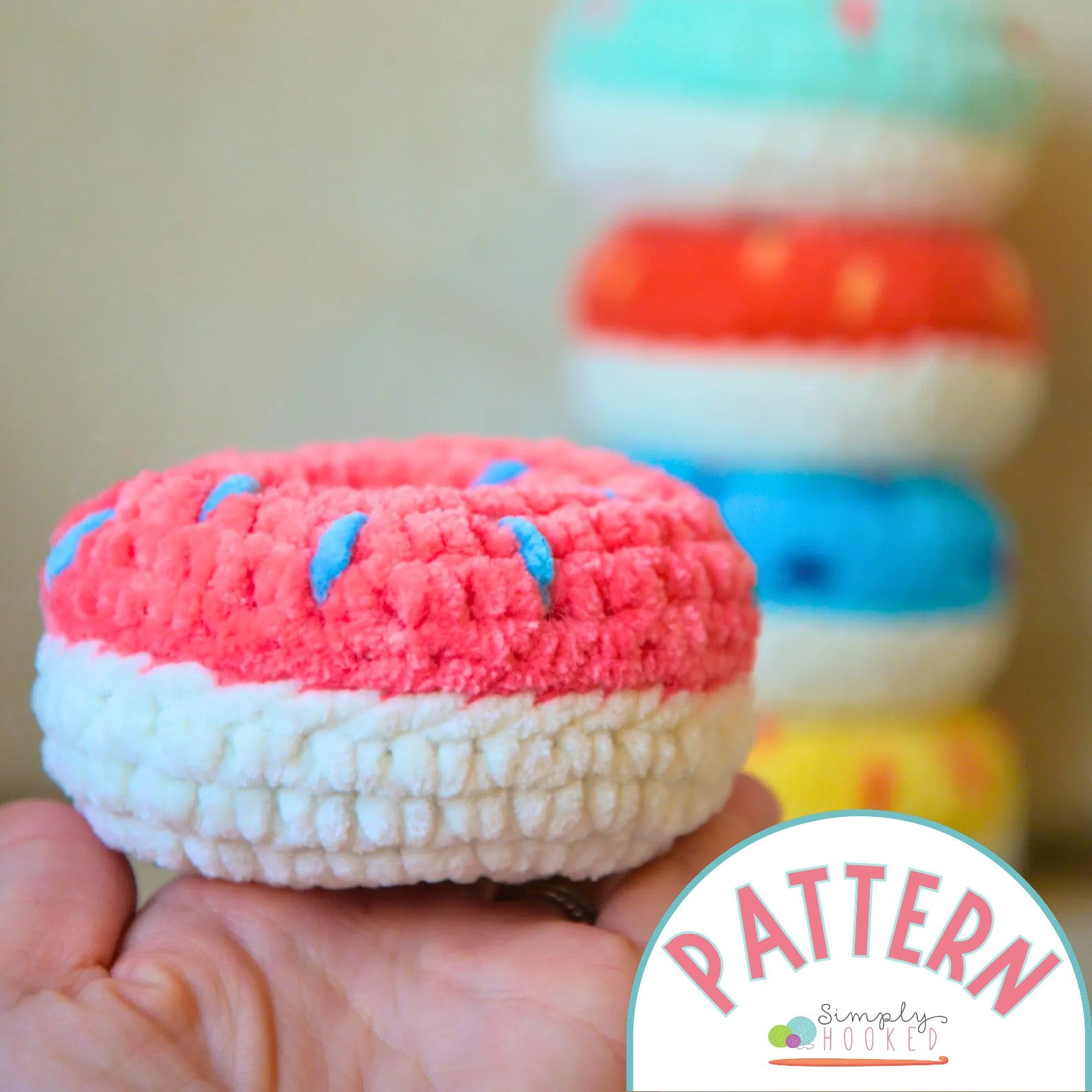 Crochet Donut Pattern – Easy Amigurumi Food PDF for All Levels – Simply ...