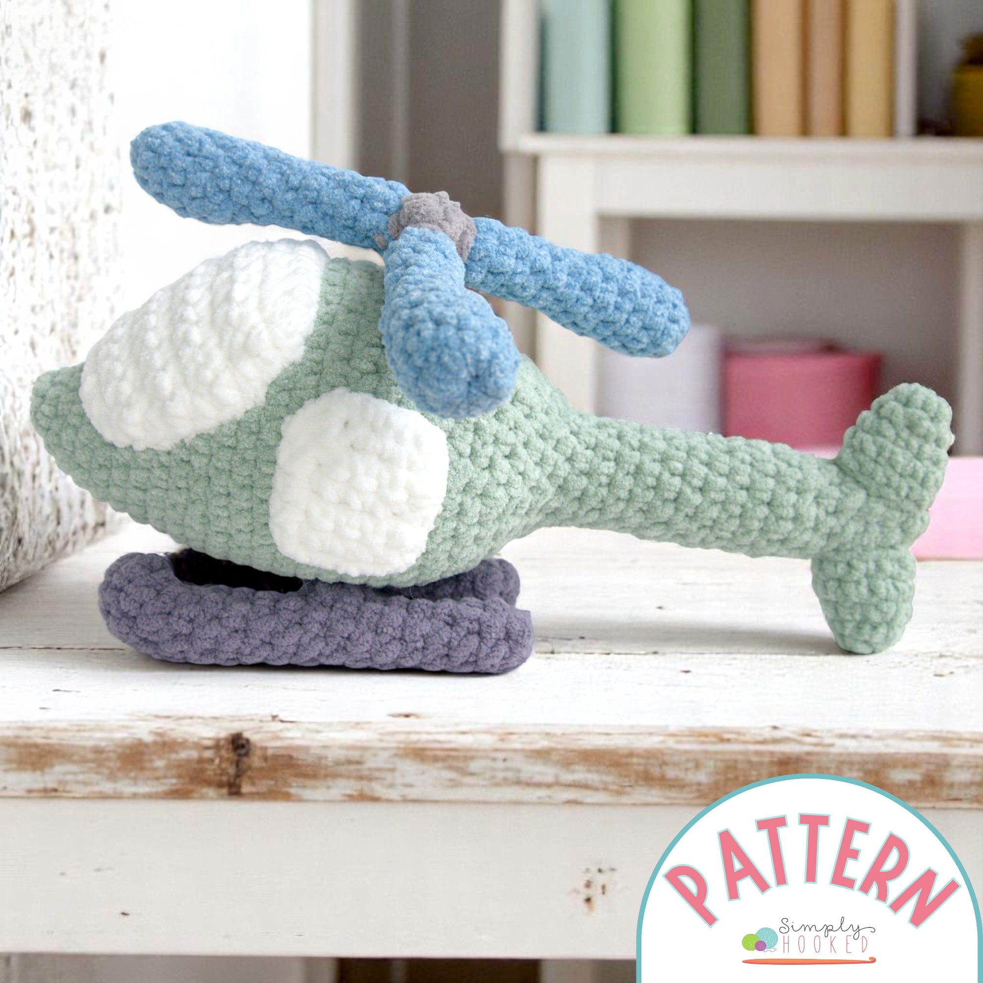 Helicopter Crochet Pattern – Easy Amigurumi Plush PDF Tutorial – Simply ...