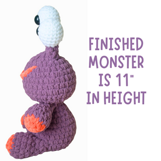 Crochet Monster Pattern – Easy Halloween Plush PDF for Beginners ...