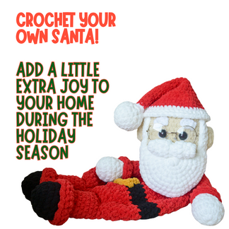 Santa Crochet Pattern – Easy 26" Christmas Snuggler PDF – Simply Hooked ...