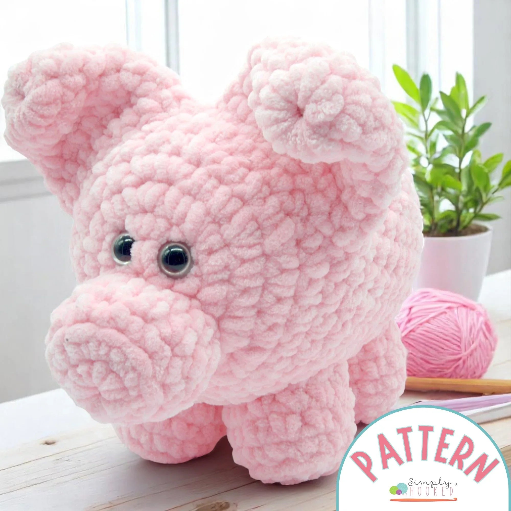 Pig Crochet Pattern – Easy Amigurumi Toy for Beginners – Simply Hooked ...