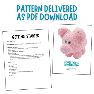 Pig Crochet Pattern – Easy Amigurumi Toy for Beginners – Simply Hooked ...