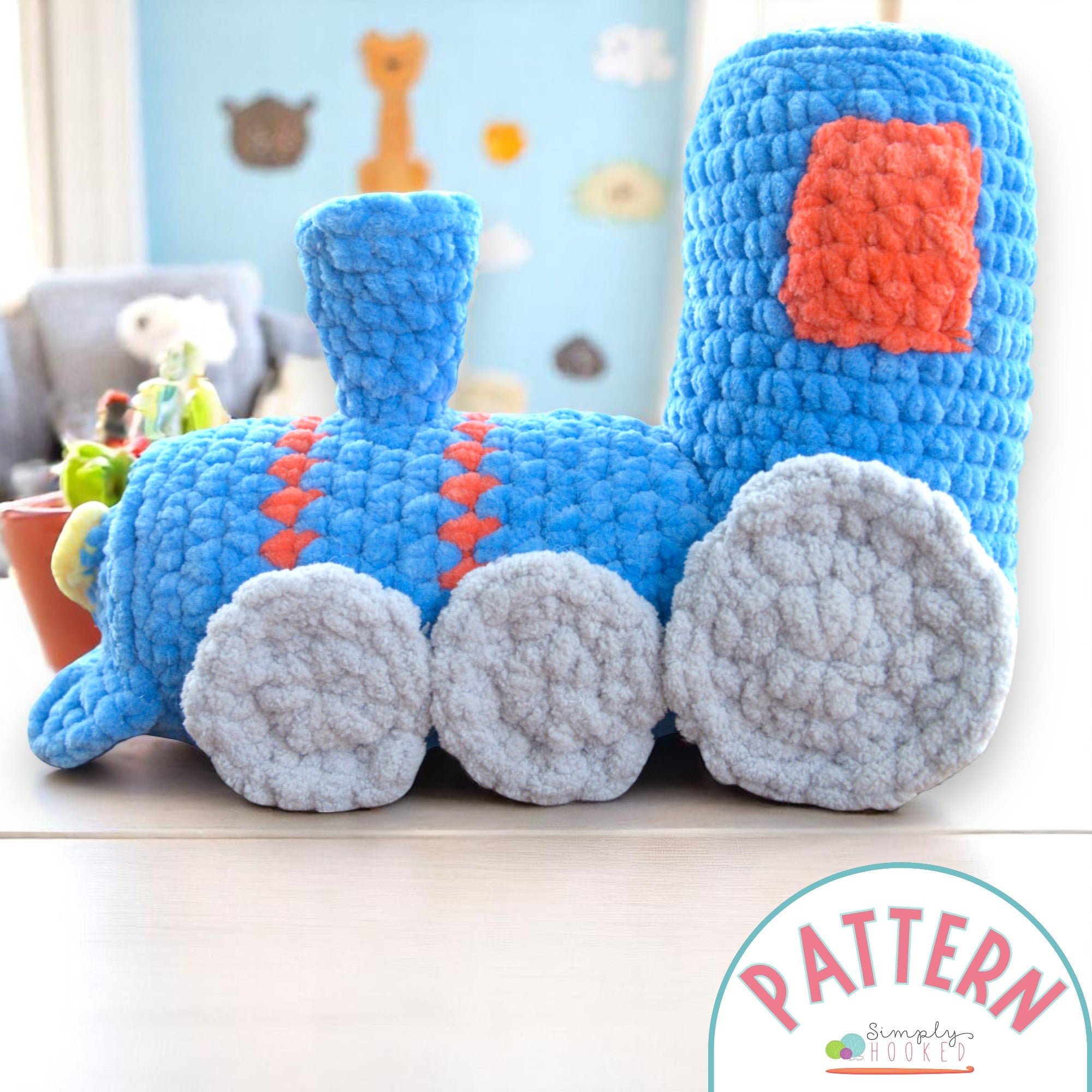 Crochet Train Pattern – Easy Toy Engine PDF for Beginners – Simply ...
