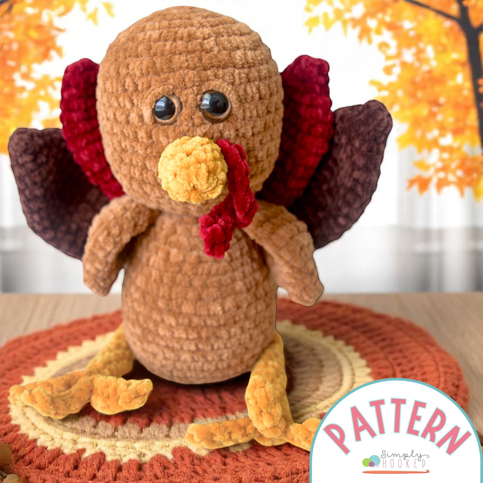 Crochet Turkey Pattern – Easy Thanksgiving Plush PDF for Beginners ...