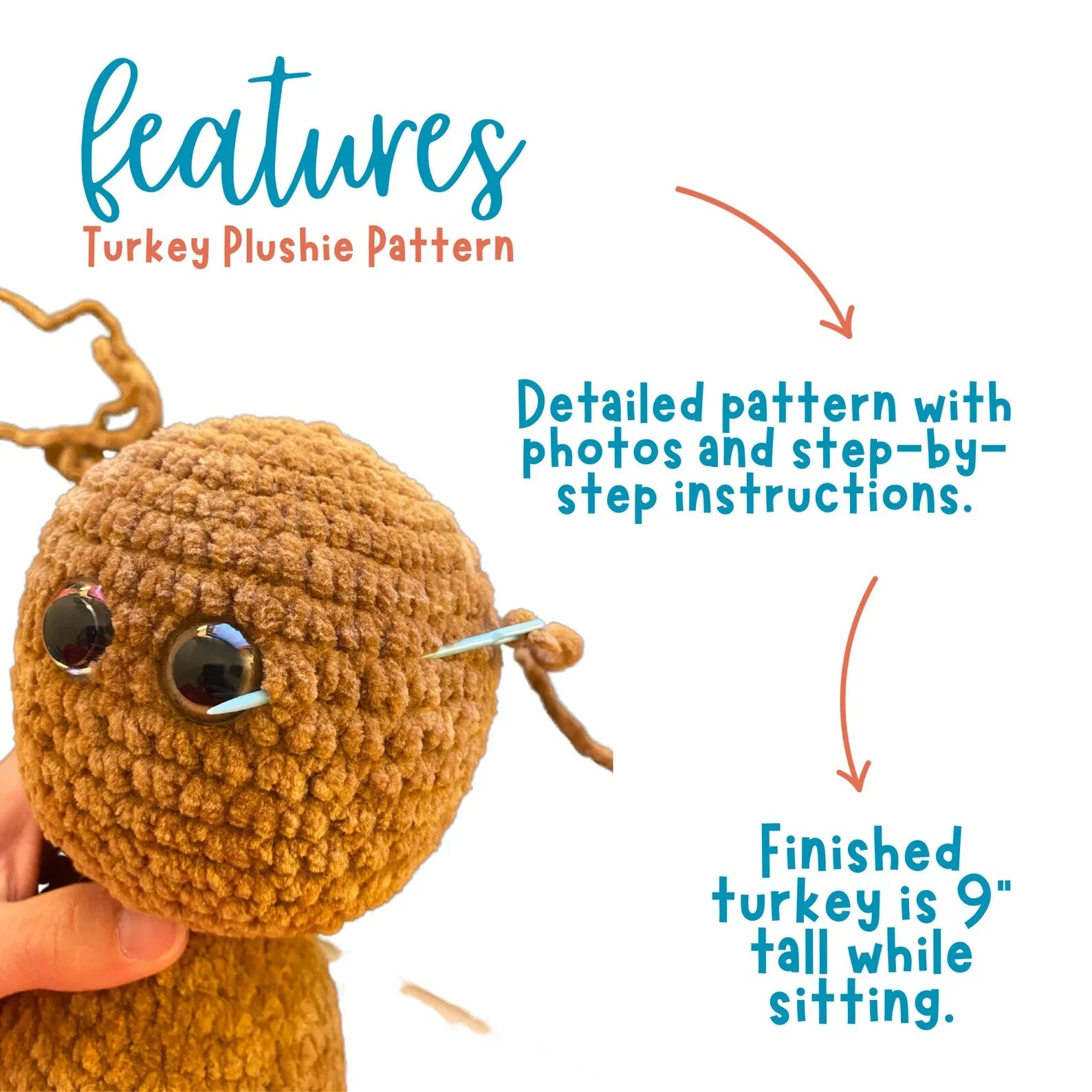 Turkey Crochet Pattern PDF | Thanksgiving Crochet Ideas – Simply Hooked ...