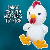 Crochet Chicken Pattern Bundle – 2 Sizes of Plush Chickens PDF – Simply ...