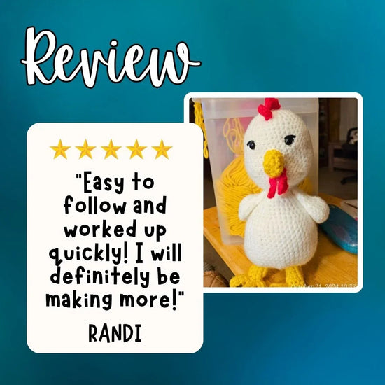 Crochet Chicken Pattern Bundle – 2 Sizes of Plush Chickens PDF – Simply ...